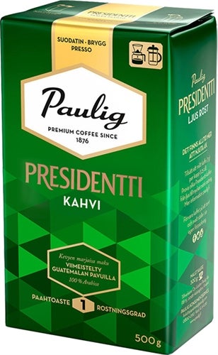 PRE-ORDER: Paulig PRESIDENTTI Premium Finnish Coffee | Finntrade
